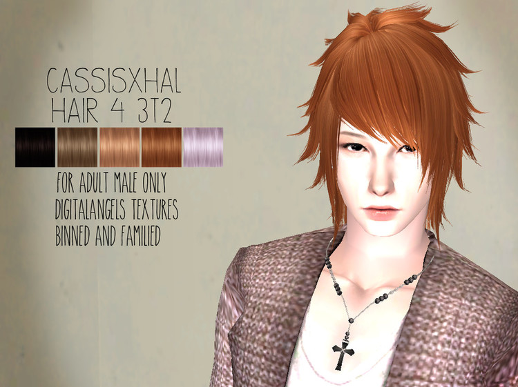 HAL's Hair 4 3t2 Conversion by cassis - SimsDay