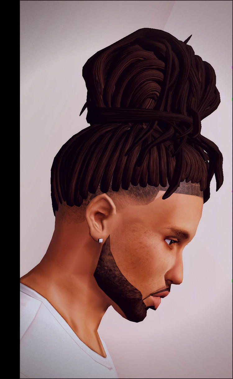 Messy TopBun Dreads by simsday - SimsDay