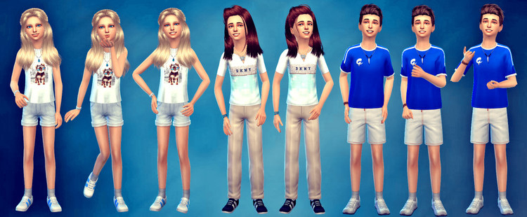 Kids Pose Pack No.3 at Romerjon17 (Sims 4) by simsday - SimsDay