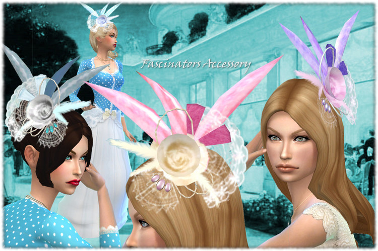 Vintage Hat Fascinators Accessory - Mesh Conversion from Almighty Hat ...