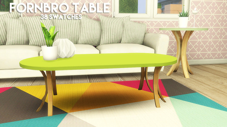 | FORNBRO table set - 2 tables in 38 swatches | by simsday - SimsDay