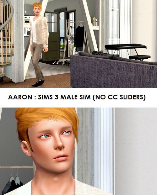 20170303 - Male Sim (no CC sliders, minimal CC) by corianderpunch - SimsDay