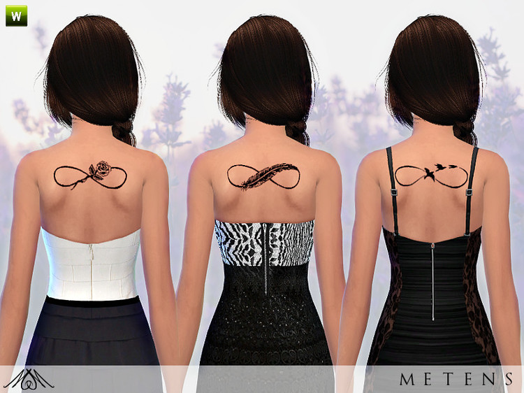 TS4 - Infinity Tattoos by Metens - SimsDay