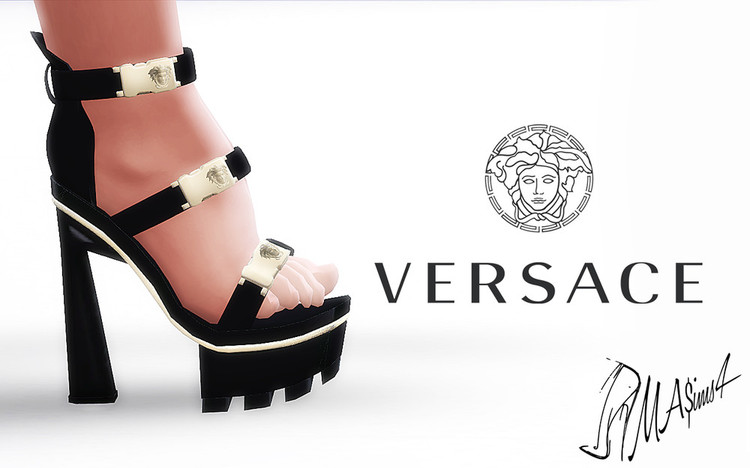 Versace Triple Strap Medusa Sandals by MrAntonieddu (Sims 4) by simsday ...