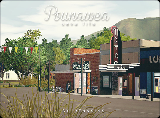Pounawea - Save file (World included) by simsday - SimsDay