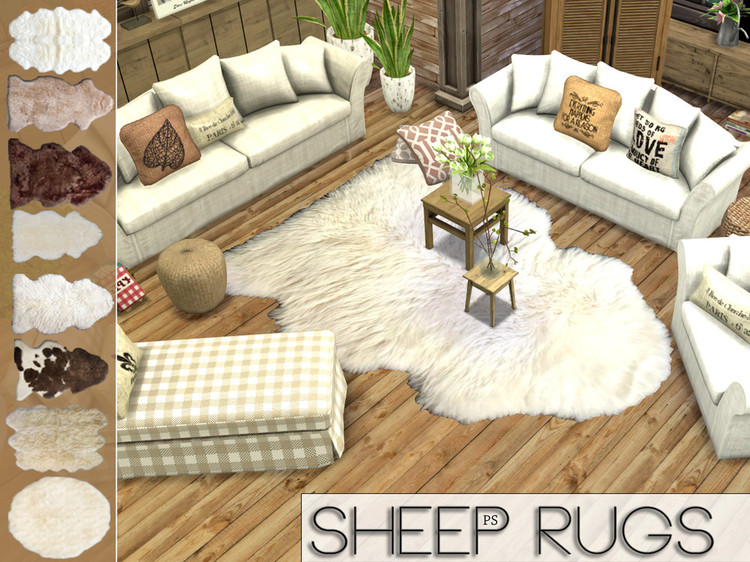 TS3 sheep rugs converted by simsday - SimsDay