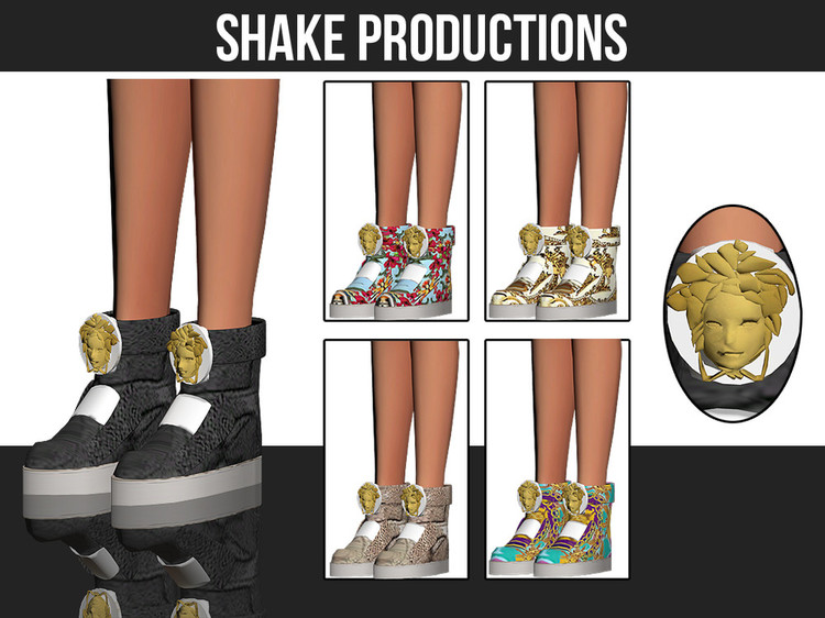 SIMS 4-Versace boots by simsday - SimsDay