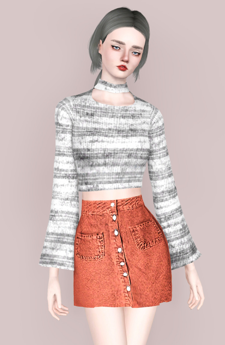 [spectacledchic] Choker Top by spectacledchic - SimsDay