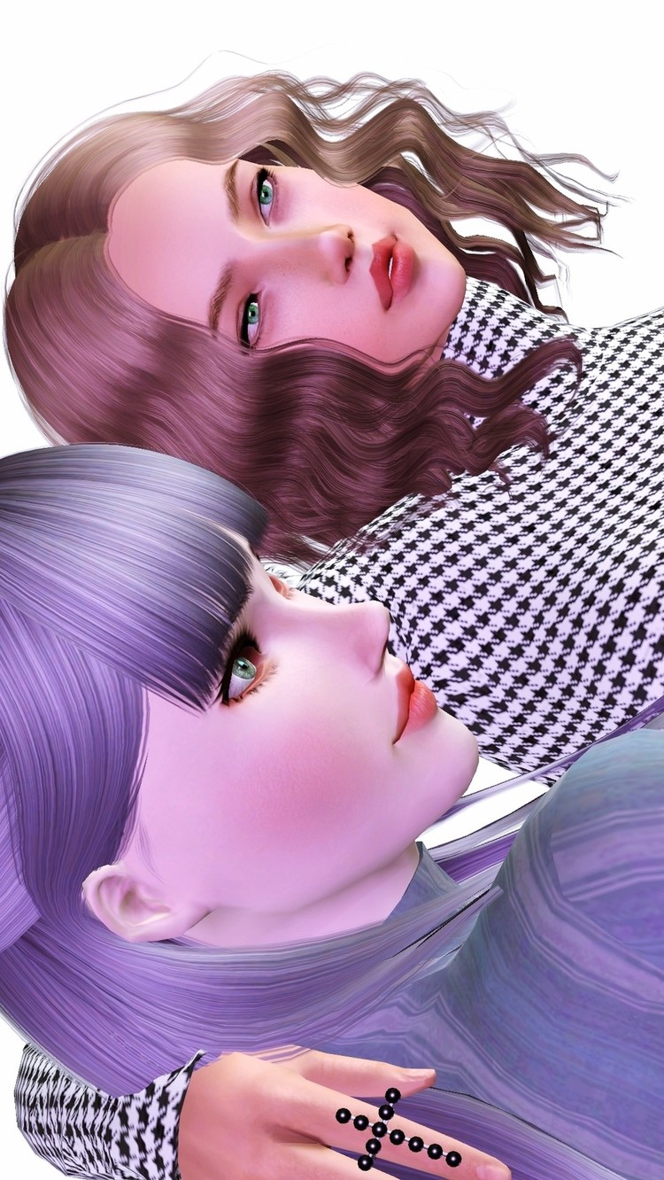 Runa Akasaki and Anika Abe by Nisukiye - SimsDay